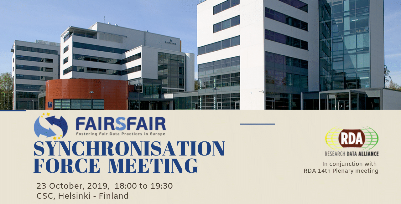 Synchronisation Force internal meeting | FAIRsFAIR